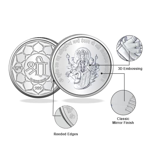 Buy SILVERA 20 Gms Gayatri Mata 999.0 Silver Coin Capsule | Precious ...