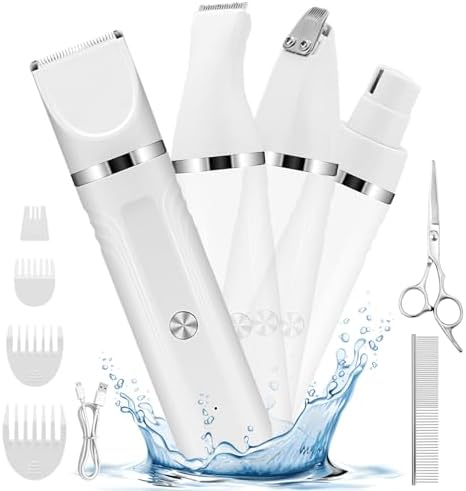 Amazon.com: Dogs Hair Clippers Grooming Kit with Nail Grinder, 4 in 1 ...