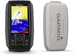 Garmin Striker Plus 4 with Dual-Beam transducer and Protective Cover, 4 inch Screen 010-01870-00 ...