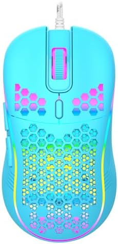 Amazon.com: Honeycomb Wired Gaming Mouse, RGB Backlight and 7200 ...