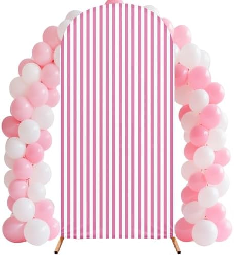 Amazon.com : RimCereal Princess Party Arch Backdrop Pink and White ...