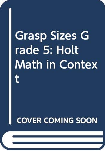 Amazon | Grasp Sizes Grade 5: Holt Math in Context | Freudentha | Math