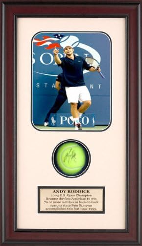 Amazon.com: Andy Roddick Autographed Tennis Ball Shadowbox : Sports ...