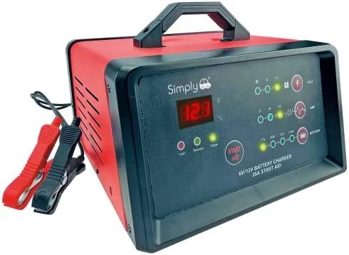 Simply BTC-6015 25Amp 6/12V Heavy Duty Smart Battery Charger with ...