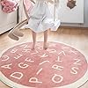 Amazon.com: ABC Alphabet Round Rug for Kids Bedroom Play Mat Soft Plush ...