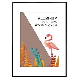 A2 Poster Picture Frame 16.5x23.4,Display Picture A3 with Mat or A2 ...