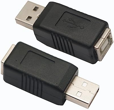Amazon.com: ZJKJHJY USB 2.0 Adapter, 2 Pack USB Type A Male to Type B ...