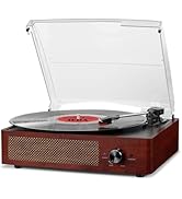 Amazon.com: Vinyl Record Player Turntable with Built-in Bluetooth ...