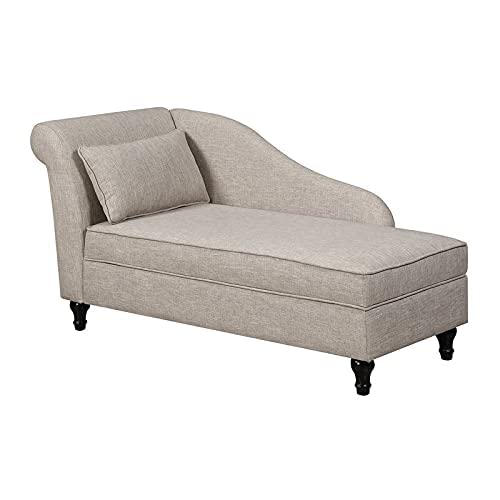 WOODENYA Modern Chaise Lounge with Storage,Divan,Sofa Couch,Sofa Bench ...