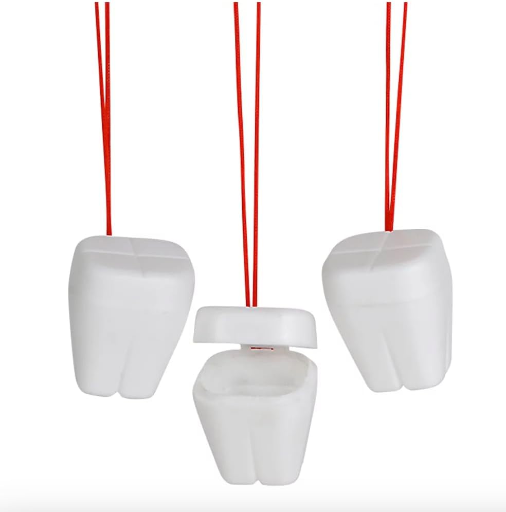 Amazon.com : 30 Pcs Lost Teeth Saver Necklace Baby Milk Tooth Storage ...