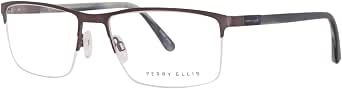 Amazon.com: Perry Ellis PE456-2 Eyeglasses Men's Matte Gunmetal Semi ...