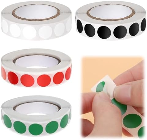 Amazon.com : 4000 Pcs 0.5" Color Coding Label Colorful Coding Label ...