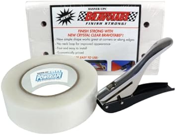 Amazon.com: Banner Ups Starter Kit - 100 BravoTabs, 1 Roll Clear ...