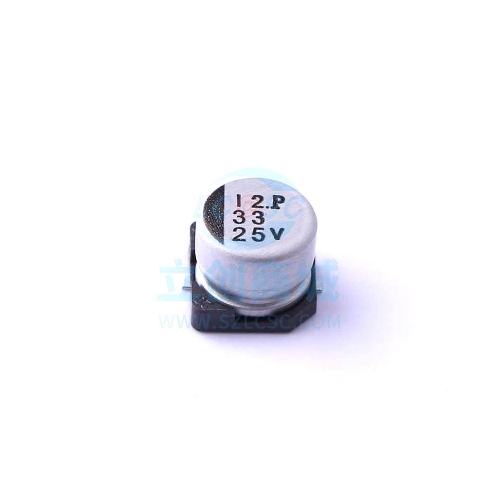 10 Pcs SMD Aluminum Electrolytic Capacitor 33uF ±20% 25V SMD,6.3x5.4mm UWT1E330MCL1GB : Amazon ...