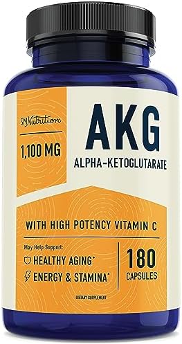 Amazon.com: SMNutrition AKG Supplement | 1,100MG Per Serving | 180 ...