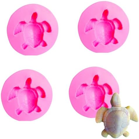 Amazon.com: 4 PCS 3D Tortoise Sea Turtle Silicone Mold for DIY Ice Cube ...