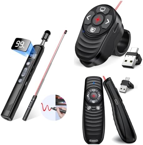Amazon.com: Rechargeable Wireless Presentation Clicker, Presenter ...