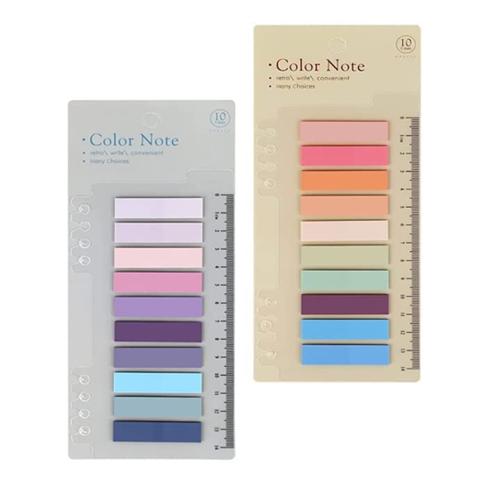 Index Tabs Sticky Flags 200 Pcs, Neon Sticky Notes Flags,Waterproof ...