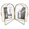 Amazon.com: Isaac Jacobs 4x6 Vintage Style, Double-Sided Arched Brass ...