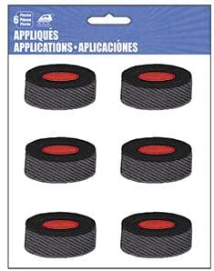 Amazon.com: Application Sports Hocky Pucks Patch Set : Arts, Crafts ...