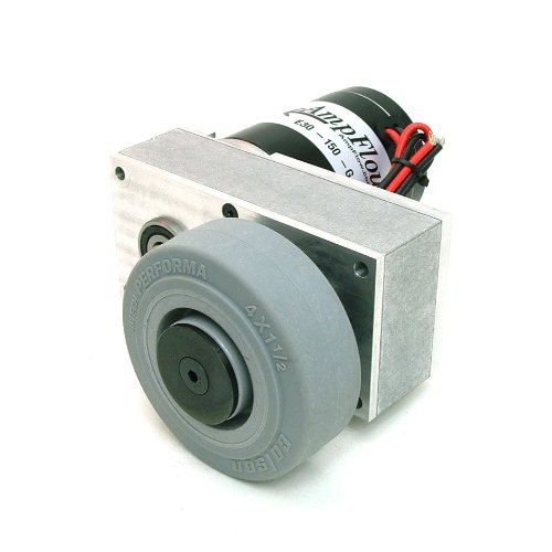 AmpFlow E30-400-G-4W 4-Inch Wheel Motor, 12V, 24V, or 36V DC, 680 RPM ...