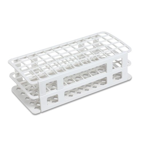 60 Place, 16/18mm Fold and Snap Tube Rack, PP Plastic, White, Karter ...