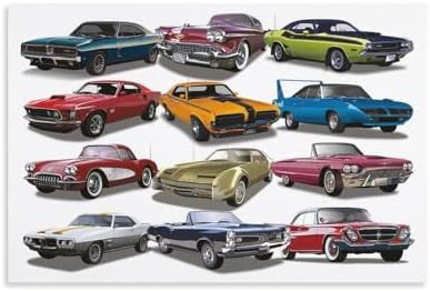 Amazon.com: American Automobiles 1950-1959 Laminated Educational Car ...