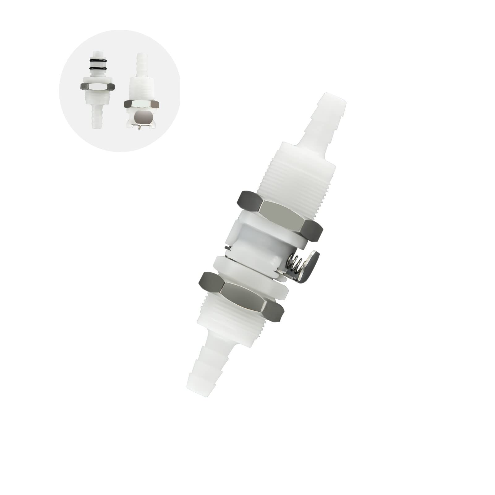 Snapklik.com : BBTUS 1/4" 3/8" 5/16" Plastic In Line Hose Barbed Quick ...