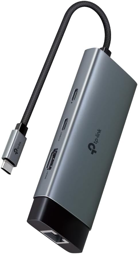 TP-Link Hub de Entrada USB C 6 en 1, PD100W, 4K 60Hz HDMI, USB C 5Gbps ...