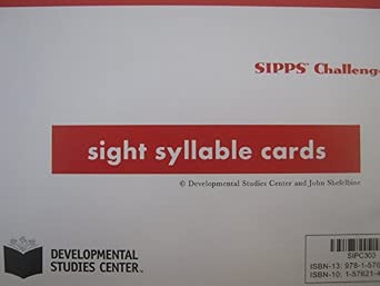SIPPS Challenge Sight Syllable Cards: John Shefelbine: 9781576214732 ...