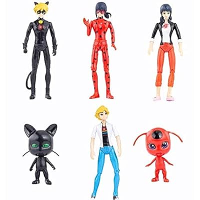 Ladybug and Cat Noir Action Figure Set - 6-Piece Australia | Ubuy