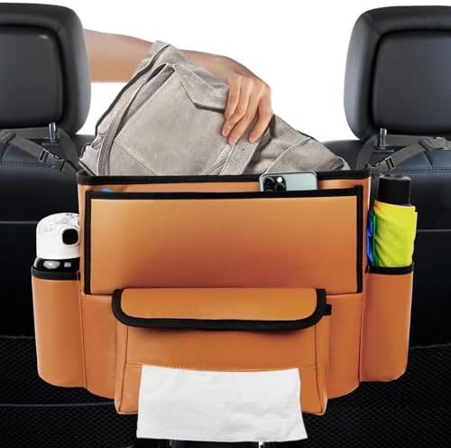 Amazon.com: Viaviat Car Handbag Purse Holder Between Seats Leather Car ...