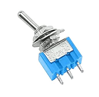 KOSSMA 10 Pcs Toggle Switch MTS-103 ON/Off/ON PDT MTS-102 ON/ON 3 Pin ...