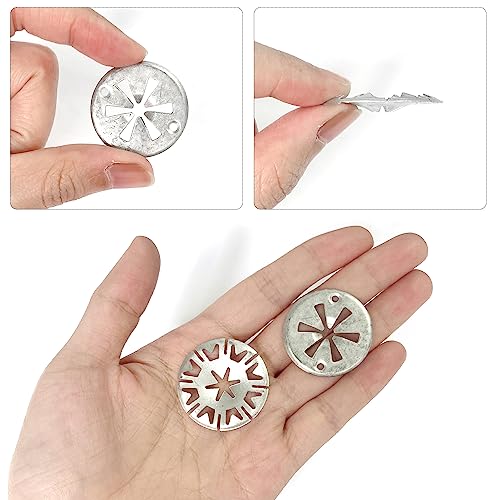 60 Pack Metal Clip Washers, Metal Lock Washer, Stainless Steel Clip ...