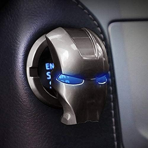 AutoBizarre Car Engine Ignition Start Stop Switch Button Ring Iron Man ...