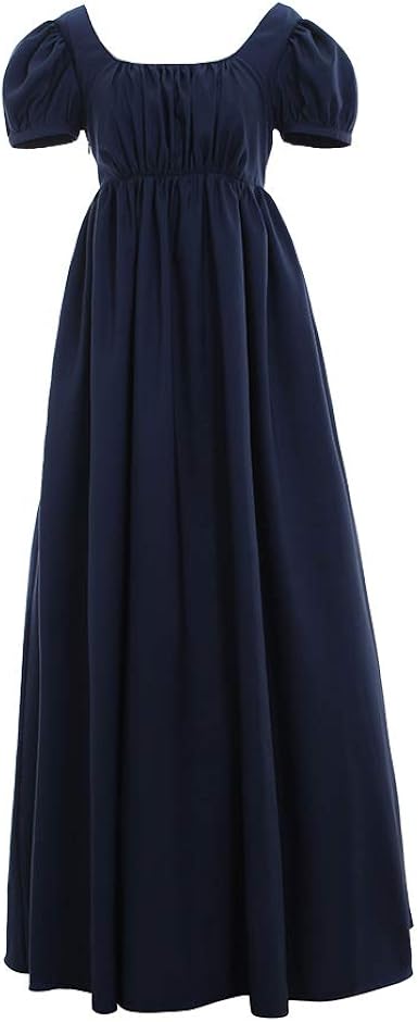 Amazon.com: 1791's lady Women Vintage Regency Dress High Waistline Ball ...