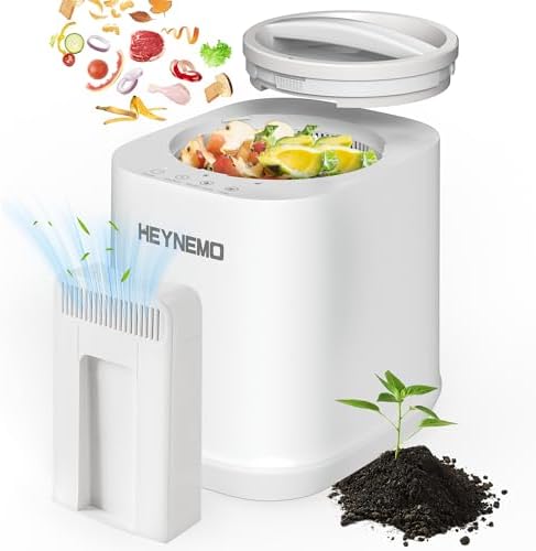 Amazon.com: HEYNEMO 4L Electric Composter for Kitchen, Smart Compost ...