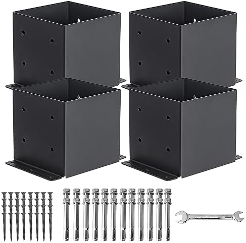 1pc Wood Post Plate Connectors, Decking Post Base for Secure Your ...