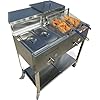 Amazon.com: Deep Fryer Cart | 2 Fry Baskets | 3 Gallon Single Tank | 2 ...