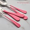 Amazon.com | Onlycooker 20-Piece Pink Silverware Set 18/0 Stainless ...