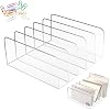 Amazon.com: LOQJSS Acrylic File Organizer for Desk 5 Compartments Clear ...