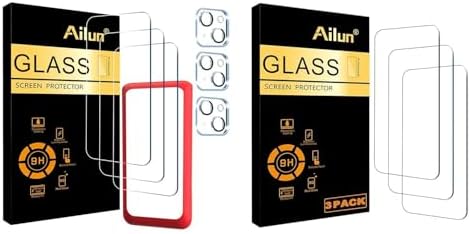 Amazon.com: Ailun for iPhone 15 [6.1 inch] Screen Protector 3 Pack + 3 ...