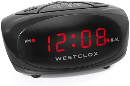 Amazon.com: Westclox Digital LED Alarm Clock – Large Display, Electric ...