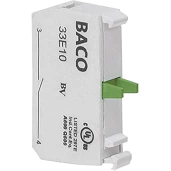 Amazon.com: 33E10 | BACO 33E10, Contact Block, N/O, Screw TERMINALS ...