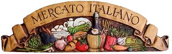 Amazon.com: Piazza Pisano Italian Decor Italian Market Wall Plaque ...