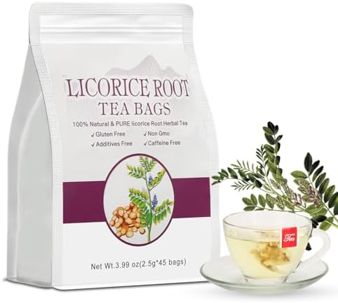 Amazon.com : Licorice Root Tea Bags - 2.5g x 45 Bags -Pure Natural ...