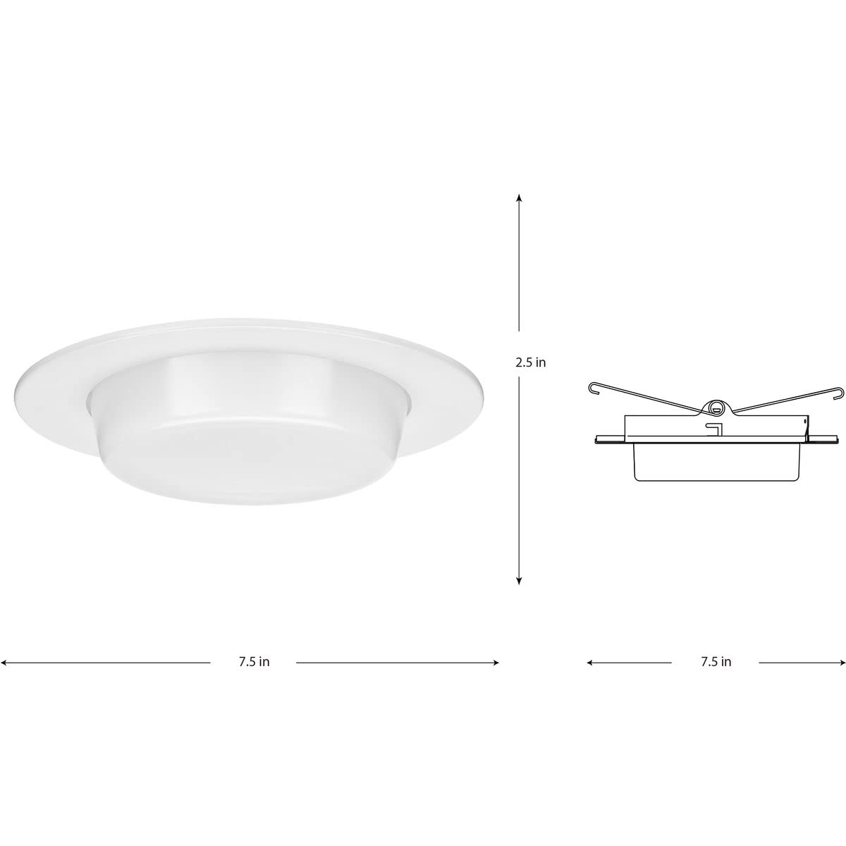 All Glass Recessed Light Diffuser