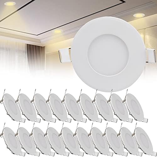 TTiiLoe LED Recessed Ceiling Light 3 Inch, 3W Ultra Slim Spotlight for ...