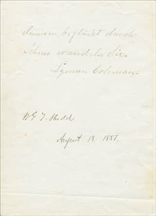 Amazon.com: Lyman Coleman - Autograph Sentiment Signed Circa 1851 ...