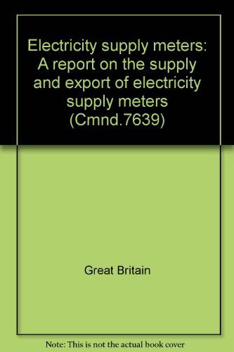 Electricity supply meters: a report on the supply and export of ...